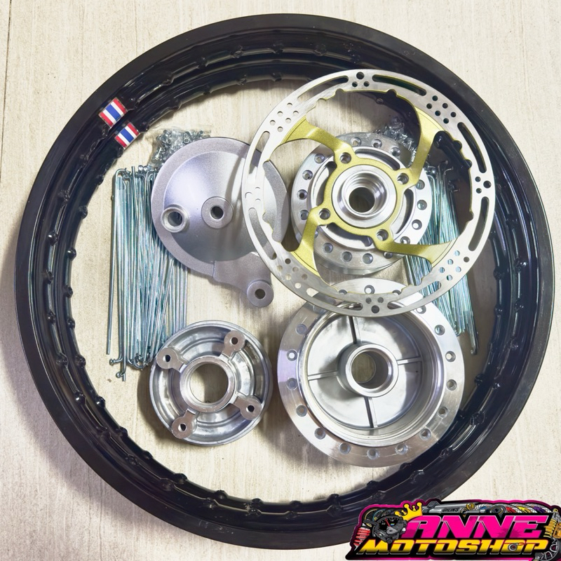 Rimset For Xrm,Wave,Rs125,Rusi wave,Pantra and others With brake panel ...