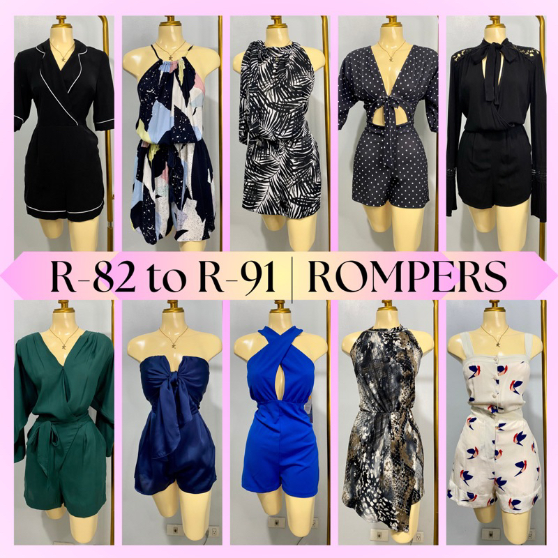 R-82 to R-91_KIRIRAY PRELOVED / UKAY ROMPERS | Shopee Philippines