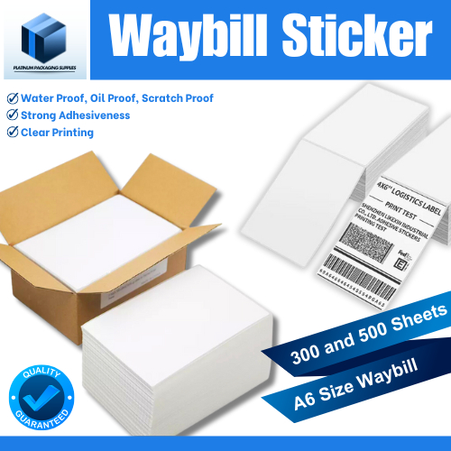 Platinum A6 Thermal Waybill Sticker for Bulky and Pouch Parcels 300 ...