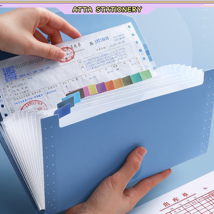 Multi-Layer Expandable Water-Proof Receipt File Folder Small File ...