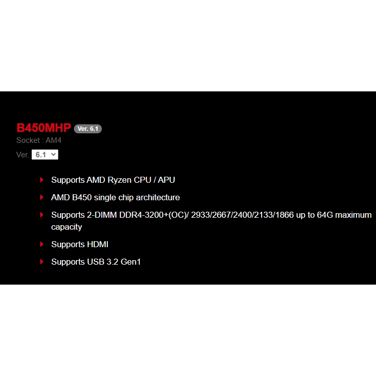 Biostar B450MHP AMD Socket AM4 DDR4 Mirco ATX Motherboard | Shopee ...