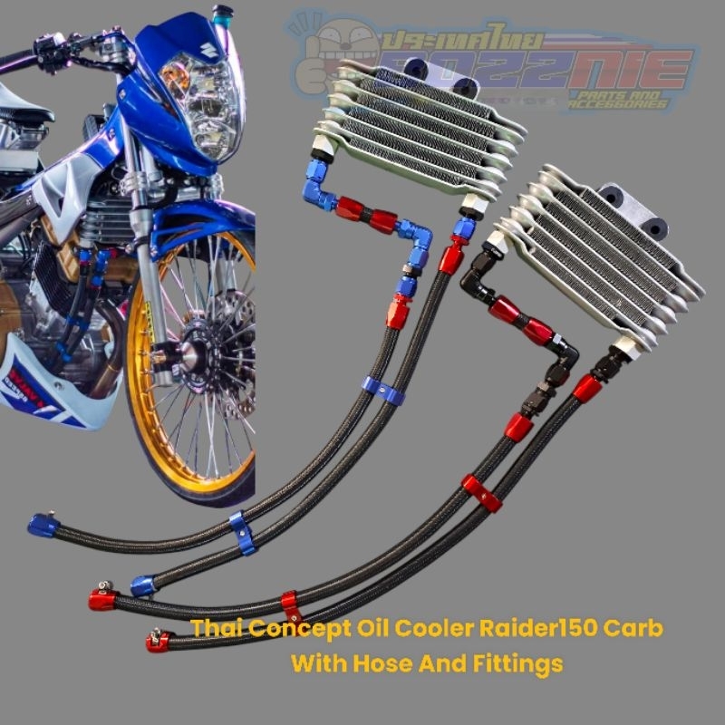Thai Concept Oil Cooler Raider150 Carb With Hose And Fittings | Shopee ...