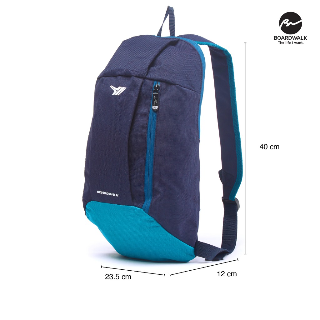 BOARDWALK VIAM MEN'S SCHOOL BACKPACK WITH BLUE ZIPPER DESIGN | Shopee ...