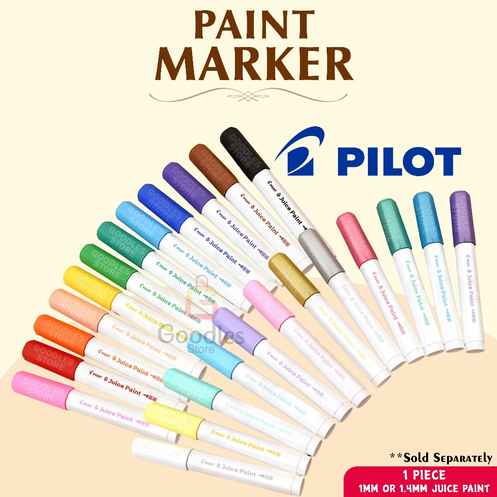 Pilot Juice Paint Metallic Paint Marker Pastel Paint Marker Waterbased ...