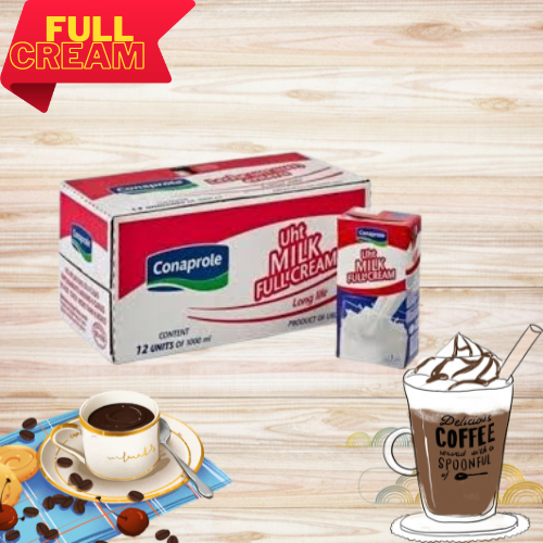 Conaprole UHT Full Cream Milk (Long Life Milk) 1L x 3 Pack and 1L x12L ...