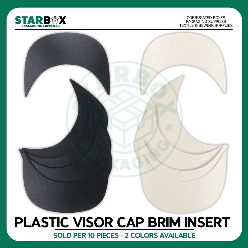 STARBOX (Sold per 10 Pieces) Plastic Visor Cap Brim Insert for Caps - 2 ...