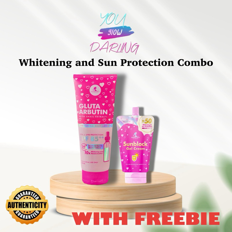 PERFECT SKIN WHITENING SUN PROTECTION COMBO GLUTA Arbutin Lotion SPF 85 ...