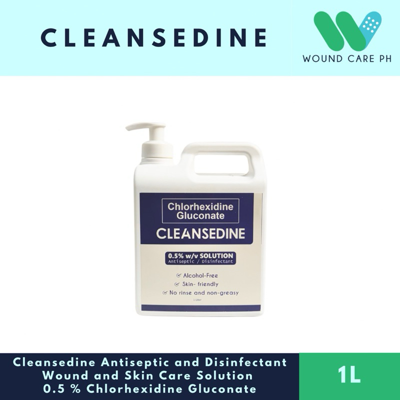 Cleansedine Wound Care Solution 1L Chlorhexidine Gluconate | Shopee ...
