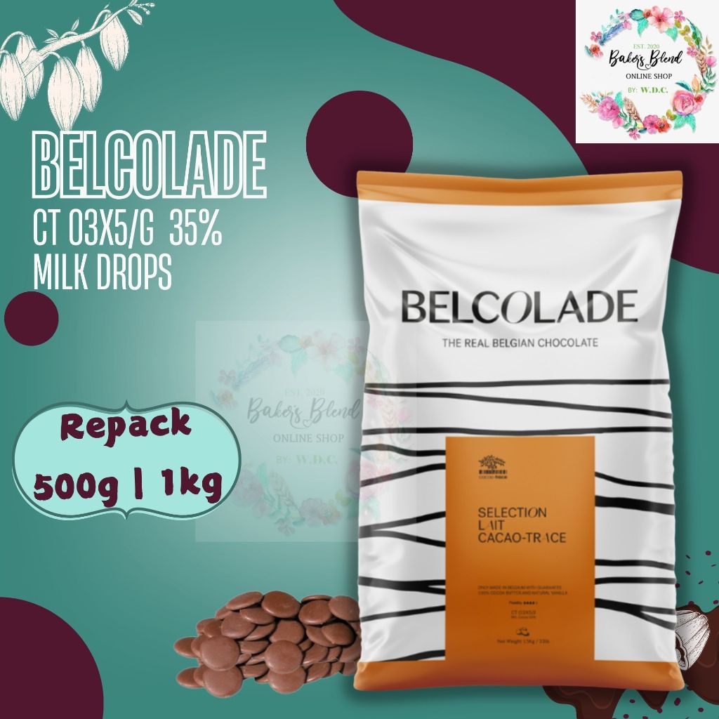 BELCOLADE MILK SELECTION CACAO TRACE CHOCOLATE DROPS | Shopee Philippines
