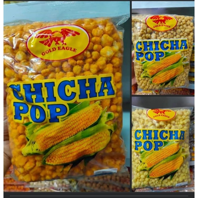 Chicha Pop Cheese,Bbq, Sweet corn Flavor 500grams Gold Eagle | Shopee ...