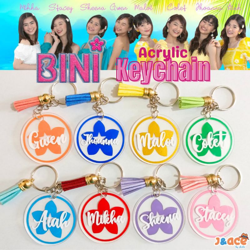 BINI Logo Blooms Keychains Merch | Shopee Philippines