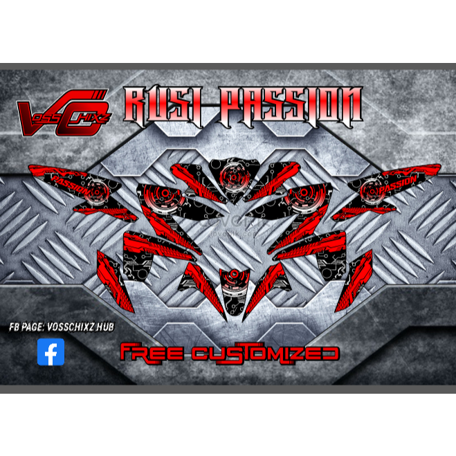 Decals Sticker for Rusi Passion 001 | Shopee Philippines