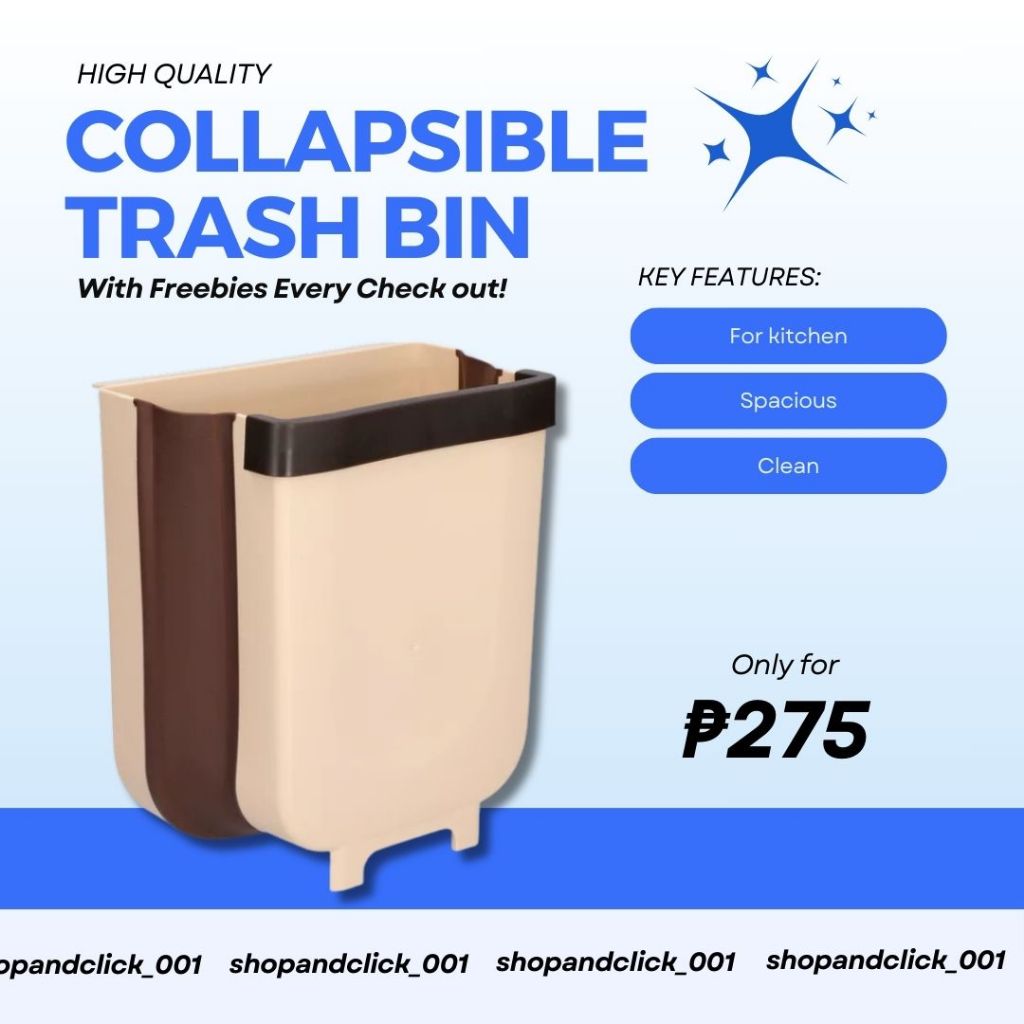Hanging Trash Can-Collapsible-Trash Bin Small Compact Garbage Bedroom ...