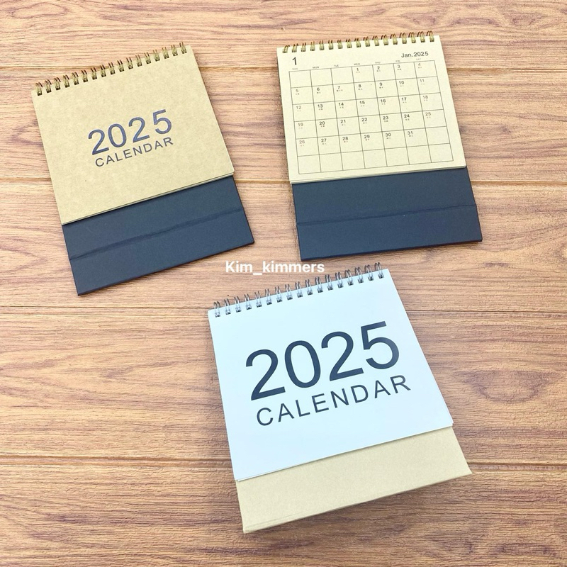 Plain 2025 Formal Calendar Desk with Notepad or Table desk calendar ...