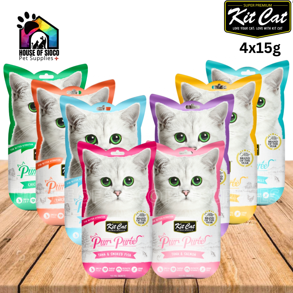 Kit Cat Purr Puree Grain-Free (4x15g) | Shopee Philippines