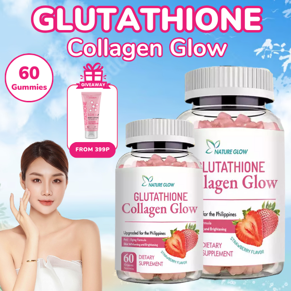 NATURE GLOW Glutathione Collagen Glow Gummies 100% Original Anti-Aging ...