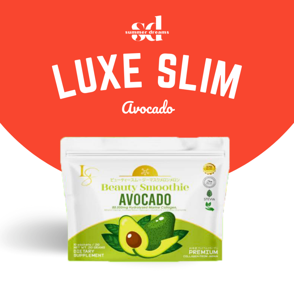 LUXE SLIM Luxe Beauty Smoothie Avocado by Miss Anna Magkawas 10 sachets ...
