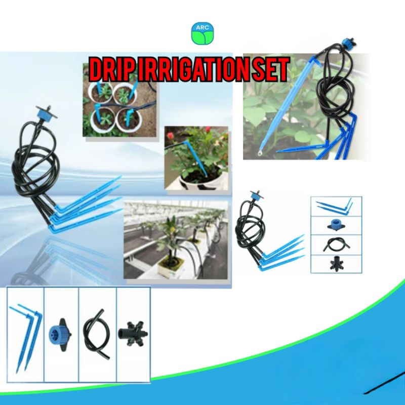 DRIP IRRIGATION SET WITH BULK HEAD ADOPTOR | Shopee Philippines