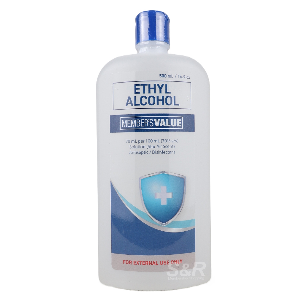 Member's Value 70% Ethyl Alcohol 500mL | Shopee Philippines