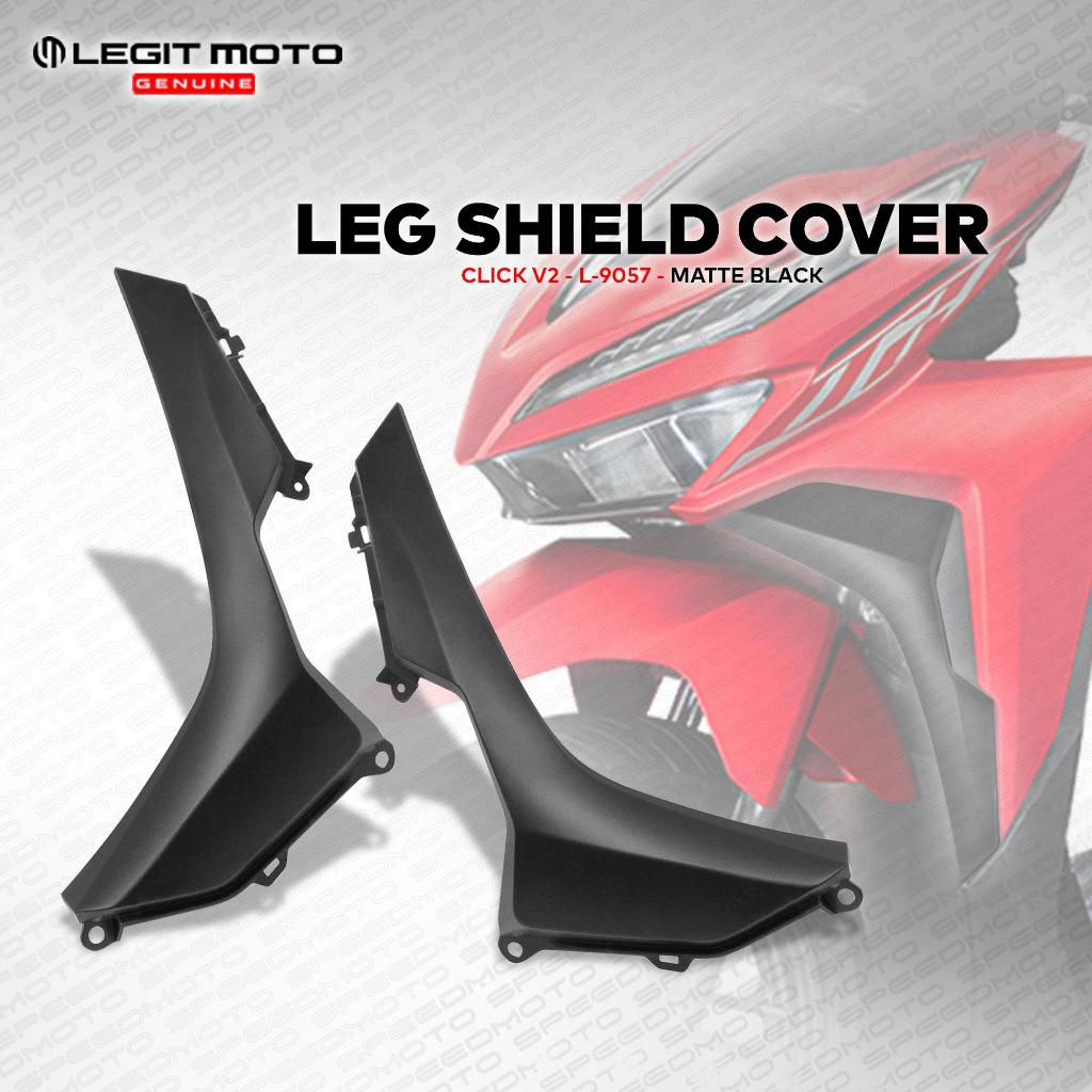 LEGITMOTO CLICK V2 LEG SHIELD GARNISH COVER SET MATTE BLACK L-6057 ...