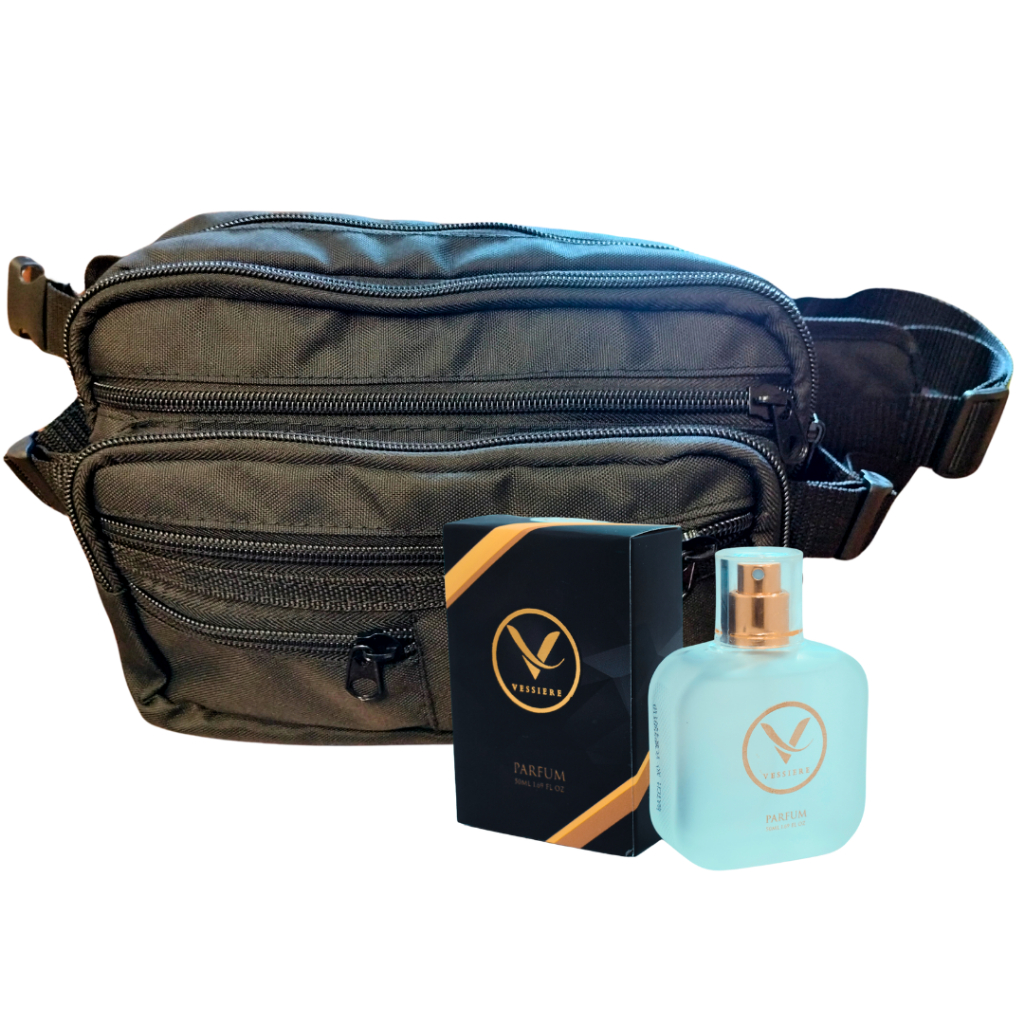 Travel Buddy 6-pockets waterproof BELTBAG & Vessiere 50-ml PARFUM ...
