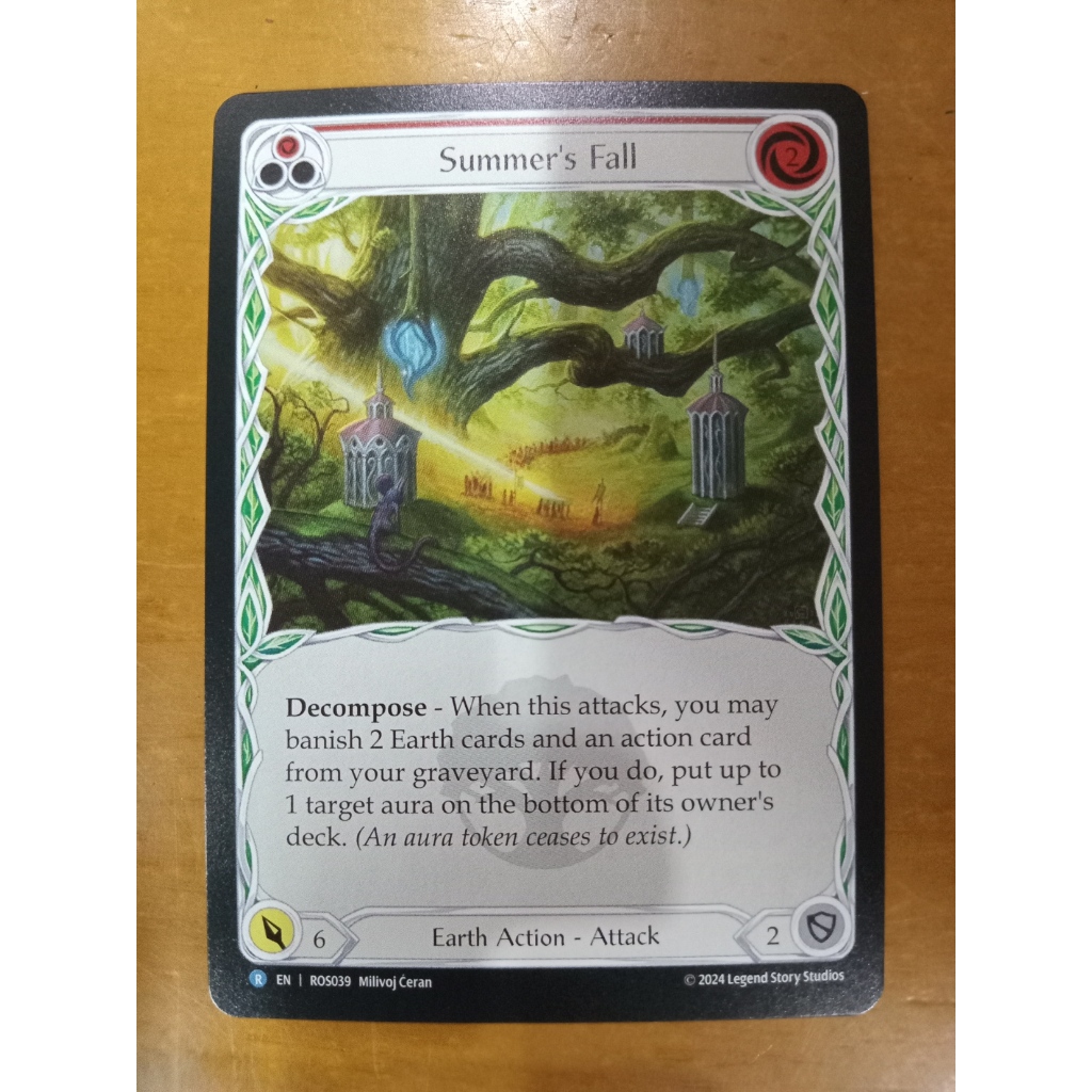 FAB Summer's Fall Rare Rosetta ROS Flesh and Blood TCG English | Shopee ...