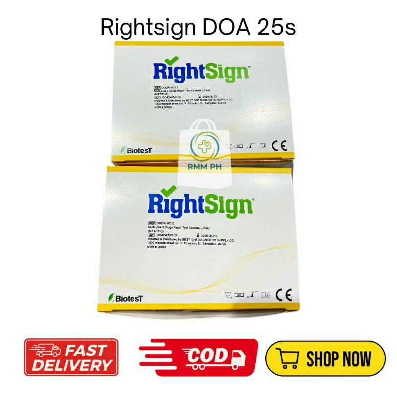 Rightsign DOA Urine Test 25T | Shopee Philippines