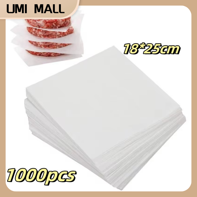 1000pcs Grease Proof Wax Paper Food Liner Wings Fries Burger Wax Paper ...