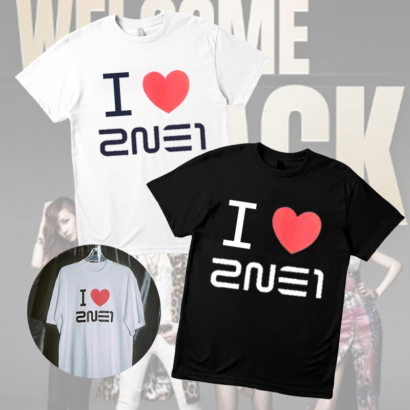 2NE1 welcome back tour cotton tshirt kpop group korean fashion tops tee ...