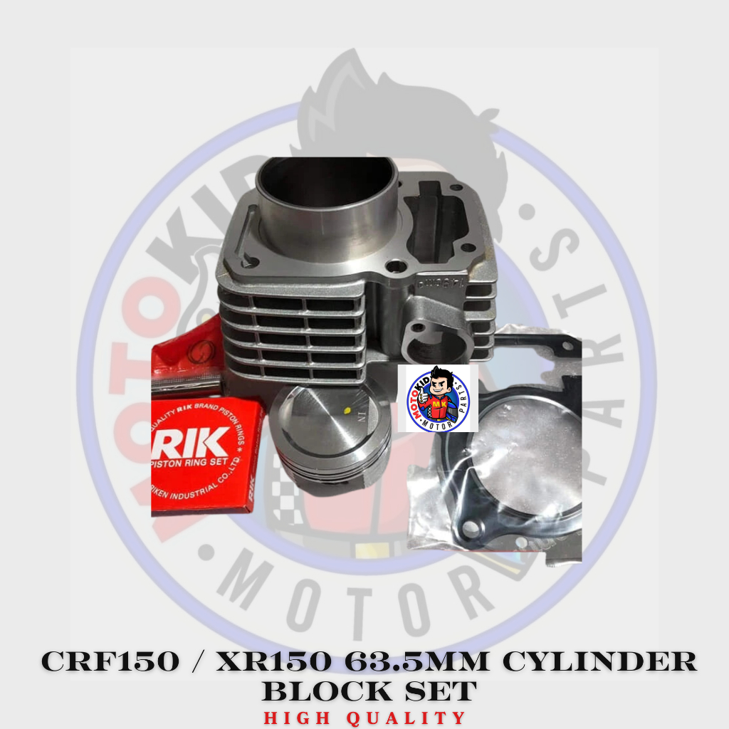 CRF150 / XR150 63.5mm Cylinder Block Set | Shopee Philippines
