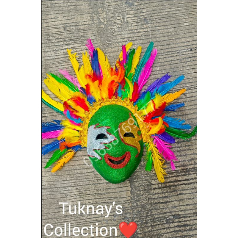 Tuknay's Maskara festival astd. feathers/colors | Shopee Philippines