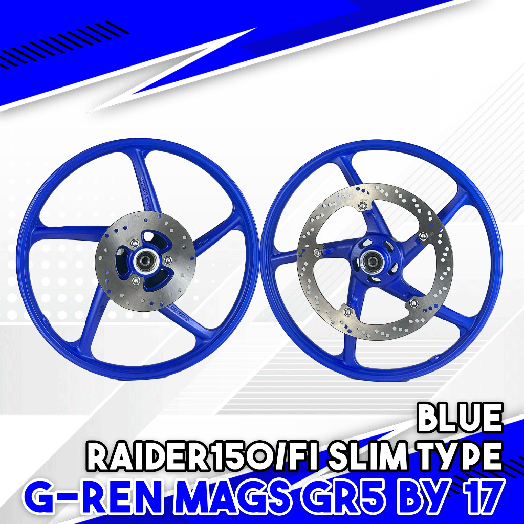 GR5 BY 17 (RAIDER 150 /FI SLIM TYPE) G-REN MAGS | Shopee Philippines