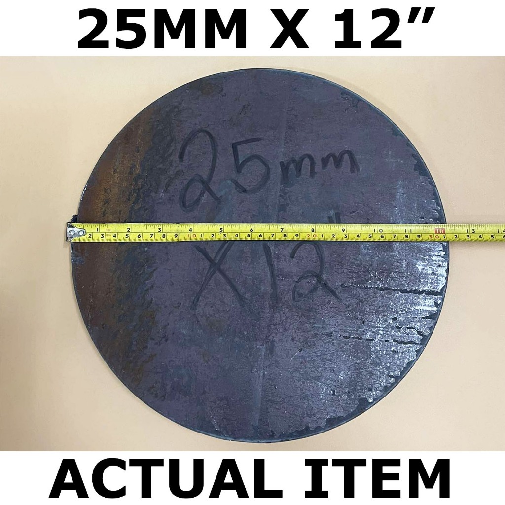 MS BASE PLATE 25MM X 12" MILD STEEL CIRCLE