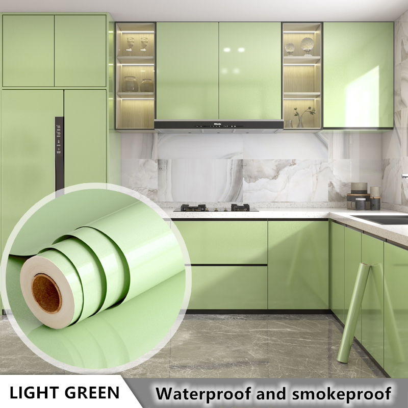 Supermax light green 40cm X 500cm painted surface wallpaper, cabinet ...