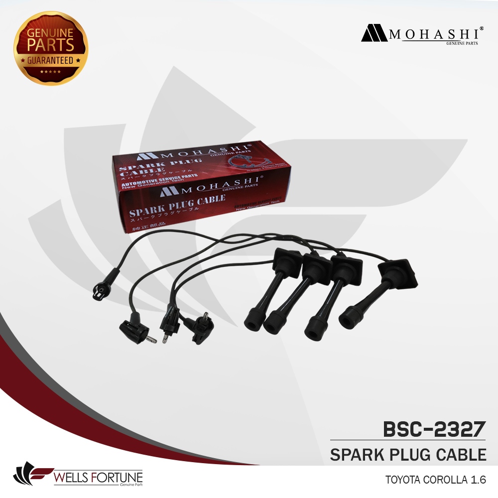 TOYOTA COROLLA 1.6 4AFE 90919-22327 MOHASHI SPARK PLUG CABLE WFC BSC ...
