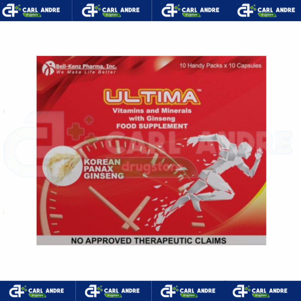 Ultima Vitamins and Minerals with Ginseng (100 CAPSULES) | Shopee ...