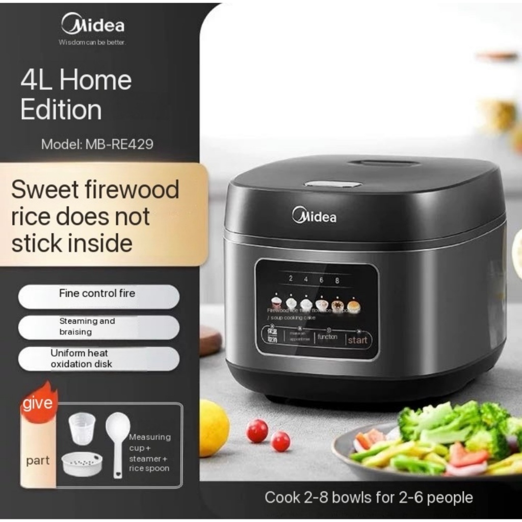 Midea 5.0L Digital Multi Cooker Smart Control Multicooker 10 Cups Rice ...