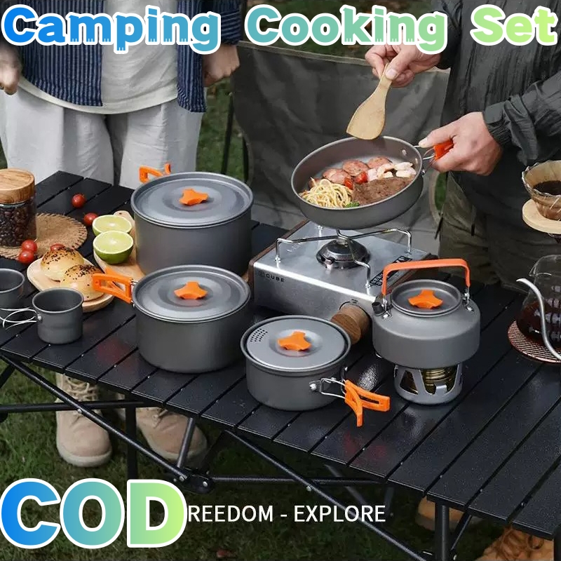 Camping Cooking Set portable Mini Travel pot Nonstick Hiking Picnic Pot ...
