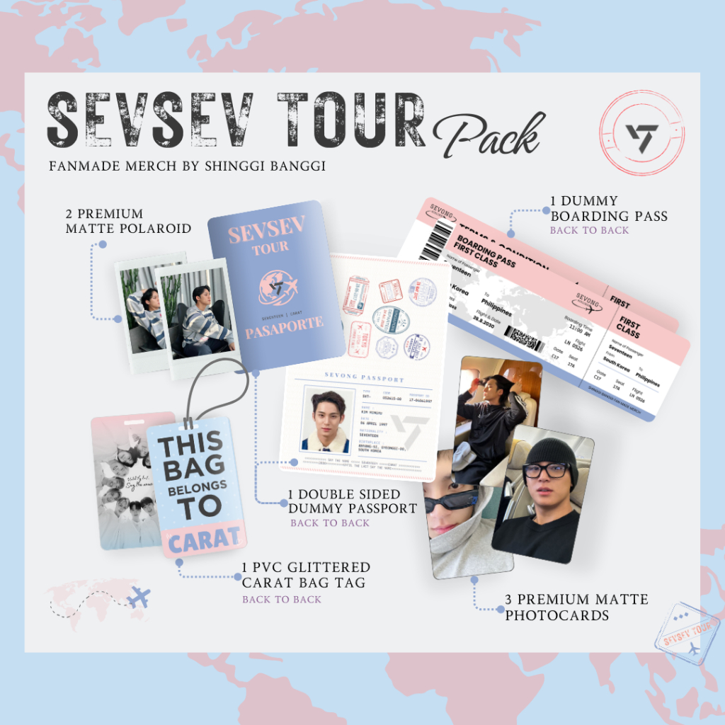 SEV SEV TOUR Pack | Fan made merch by Shinggi Banggi Cart [ON SALE ...