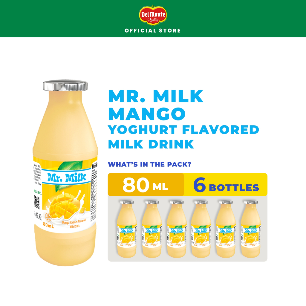 Del Monte Mr. Milk Mango Yoghurt Flavored Milk Drink That Kids Love ...