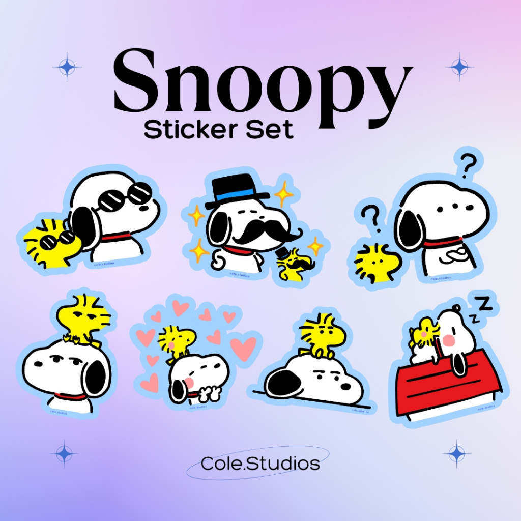 Snoopy Matte Sticker Collection | Shopee Philippines