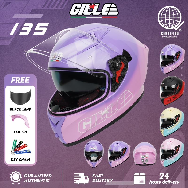 𝗖𝗢𝗗 GILLE Helmet 135 GTS V1 Two Tone Helmet Full Face Helmet For ...