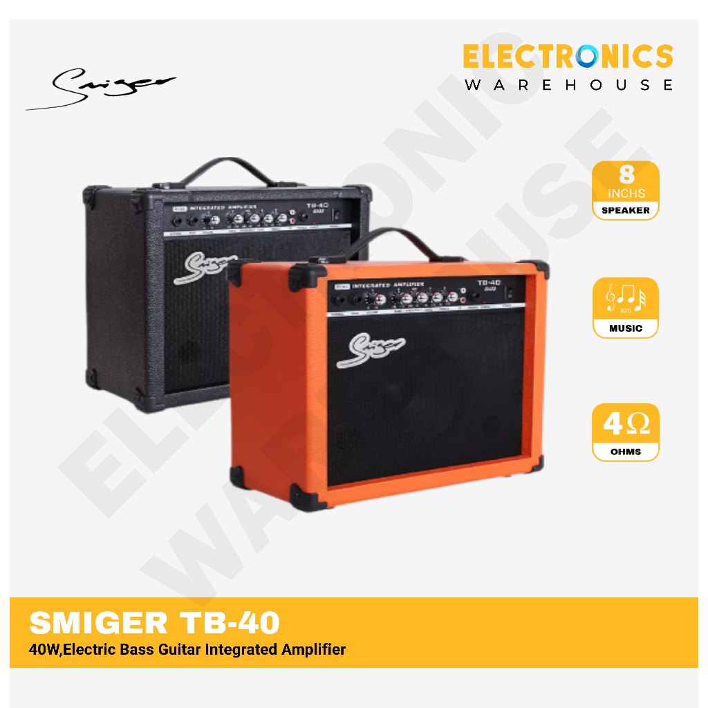 Smiger TB-40 Bass Guitar Integrated Amplifier 40W | Shopee Philippines
