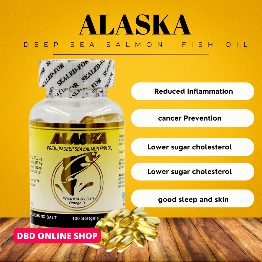 [New Arrival USA] 100 Softgels Premium Deep Sea Salmon Fish Oil with ...