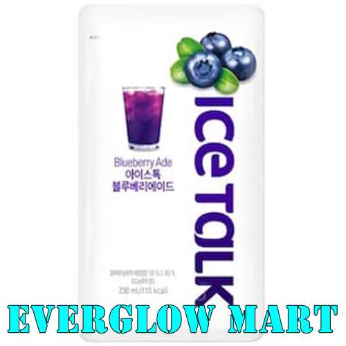 ICE TALK BLUEBERRY ADE 230ML POUCH JUICE DRINKS EVERGLOW MART | Shopee ...