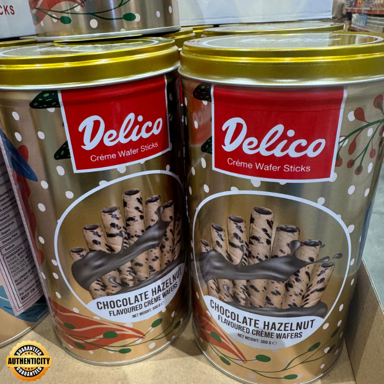 Delico Limited Edition Chocolate Hazelnut Flavored Creme Wafer Sticks 300g | Shopee Philippines