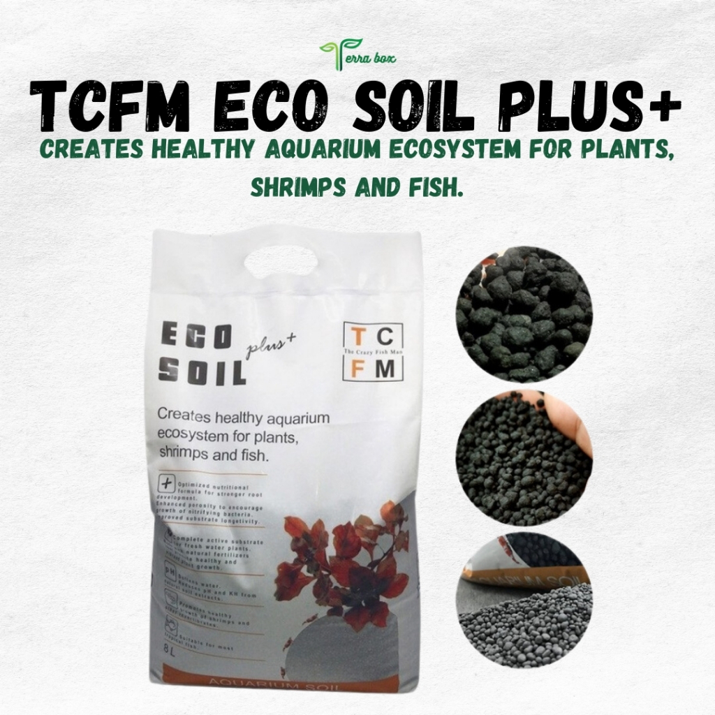 TCFM ECO SOIL PLUS + (SOLD PER KG) FOR YOR AQUARIUM, TERRARIUM, PALUDARIUM AND AQUASCAPE ...