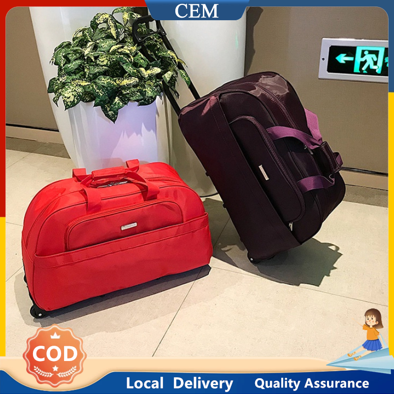 【COD】2024 New Travel Bag Trolley Bag with Wheels Large Capacity Hand ...
