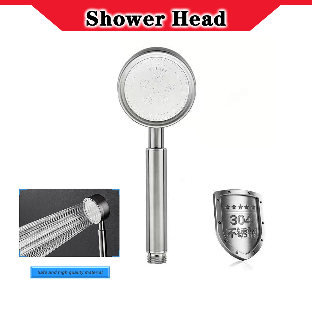 High Pressure Stainless steel Shower Head Only | Shopee Philippines