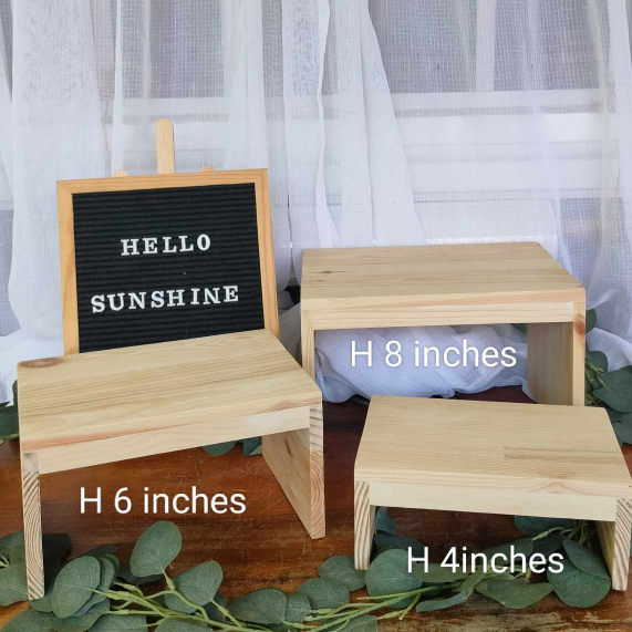 Wooden Riser, set and individual size, GRAZING FOOD RISER, sweet corner ...